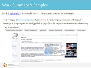Ido Noyman - Work Samples | PPT