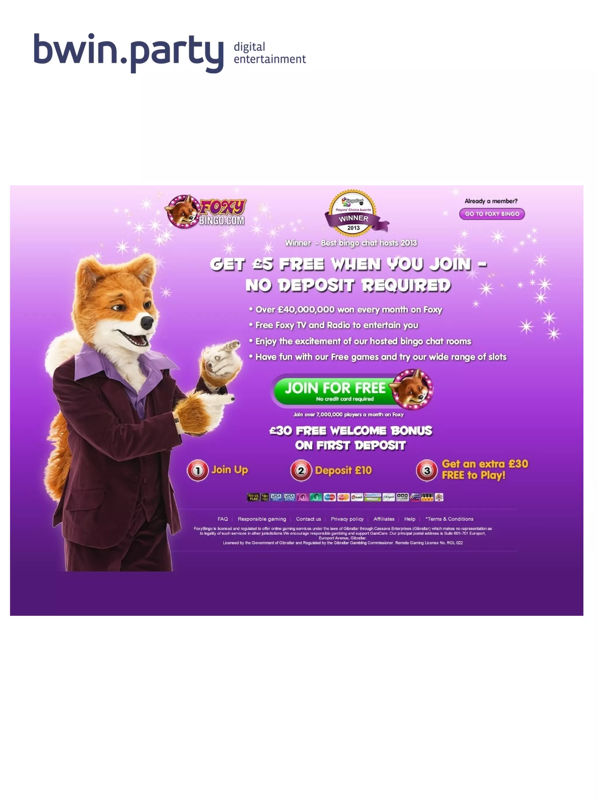 bwin.party campaign portfolio | PPT