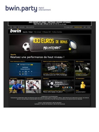 bwin.party campaign portfolio | PPT