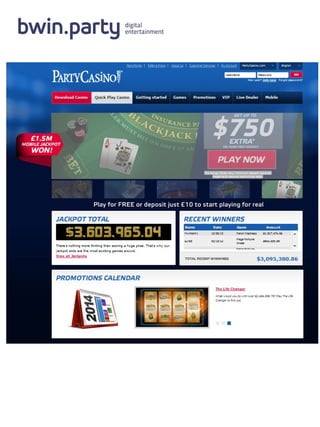 bwin.party campaign portfolio | PPT