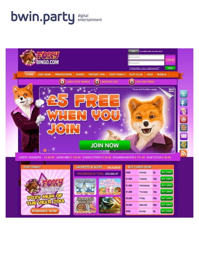 bwin.party campaign portfolio | PPT