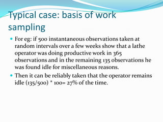 Work sampling | PPTX