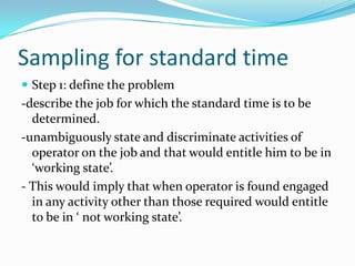 Work sampling | PPTX