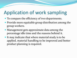 Work sampling | PPTX