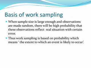 Work sampling | PPTX