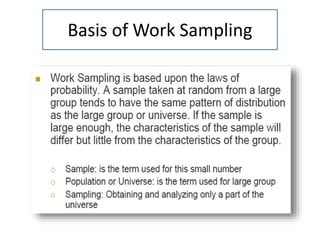Work sampling | PPTX