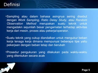 Work sampling | PPT