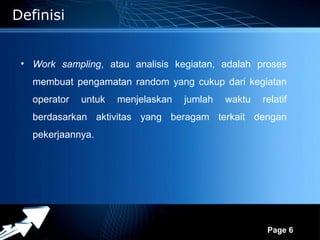 Work sampling | PPT