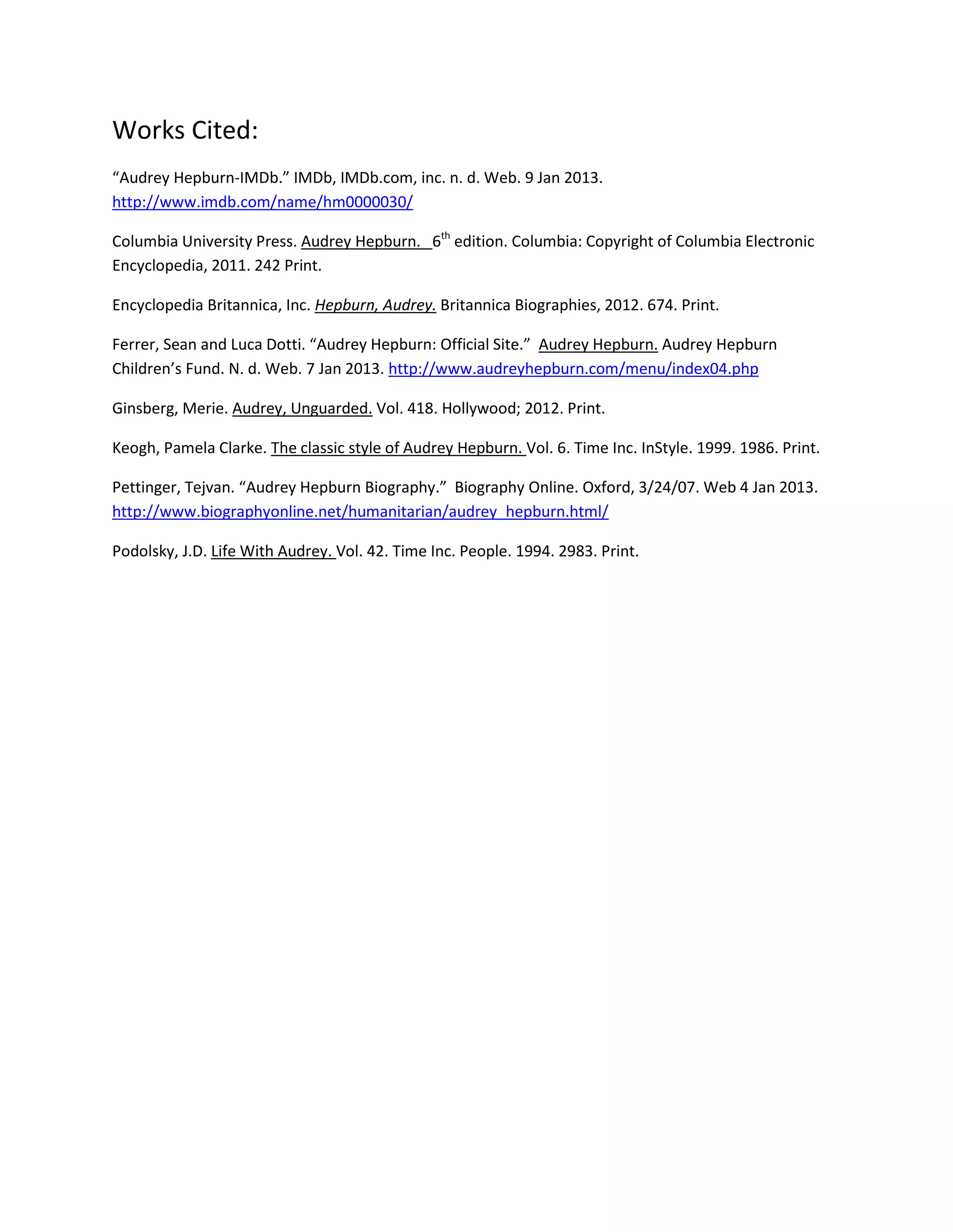 Works cited | DOCX