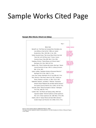 Works cited in-text citation | PPTX