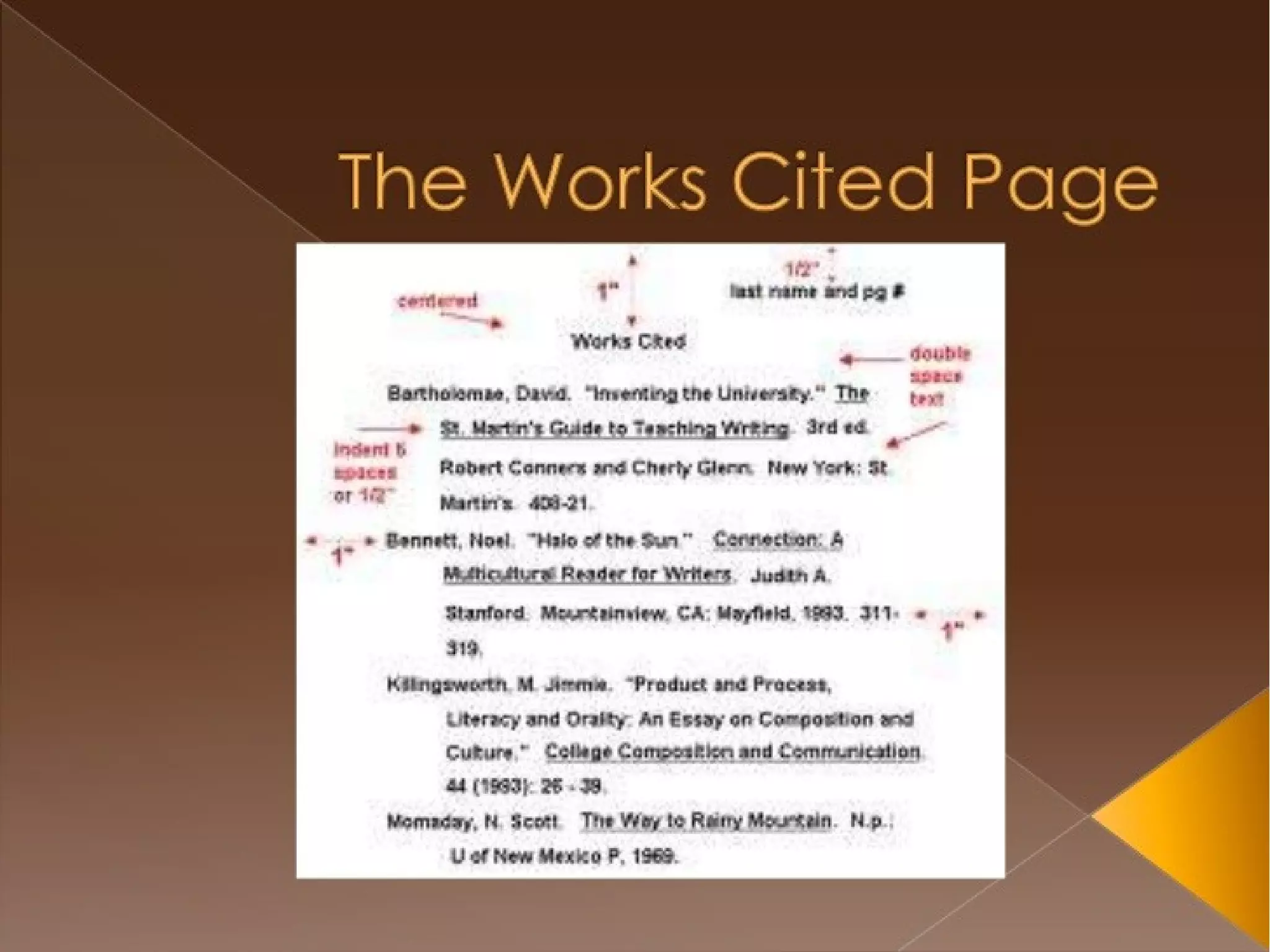 Works cited slideshow revised | PPT