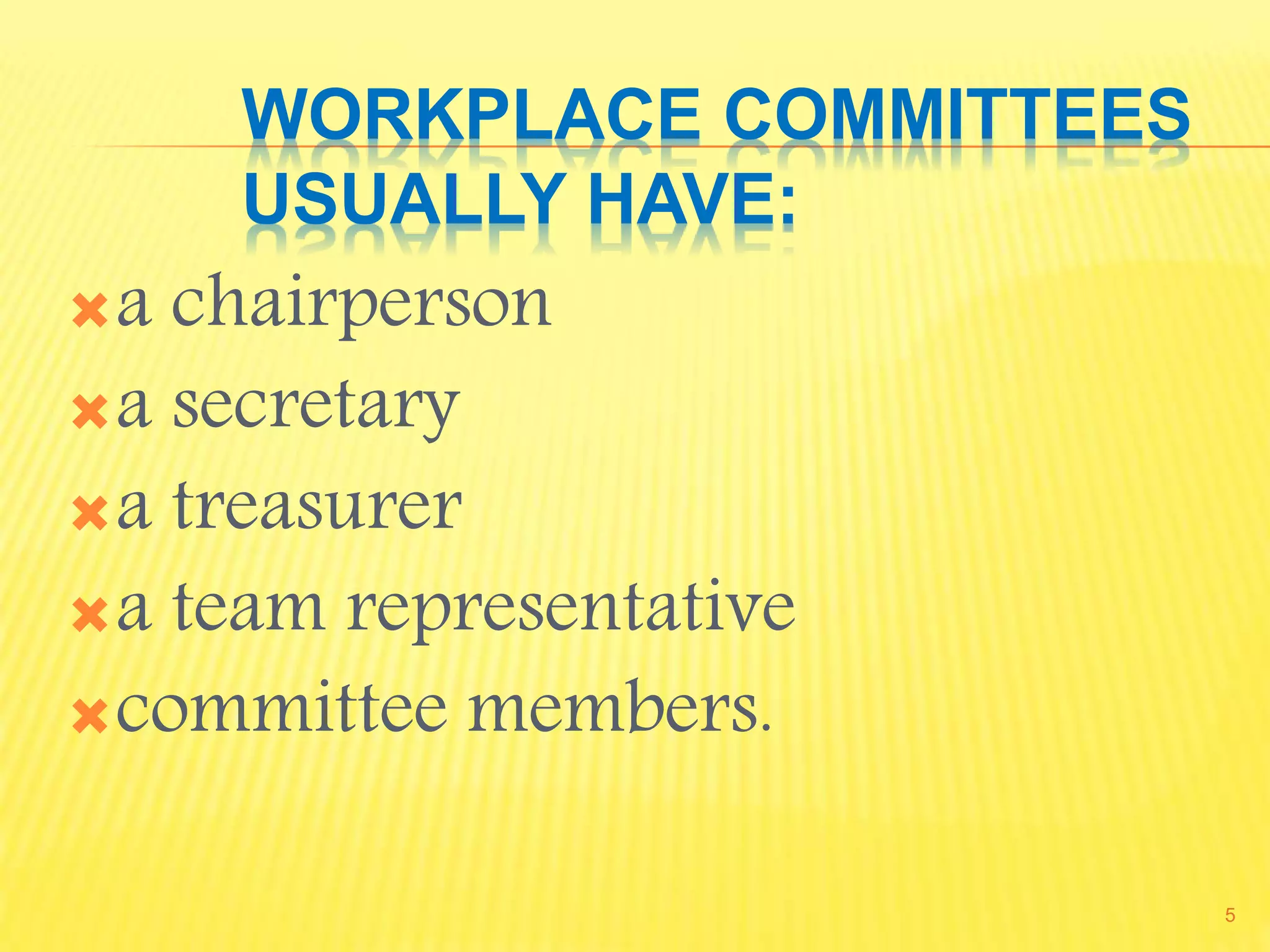 Works committee | PPTX