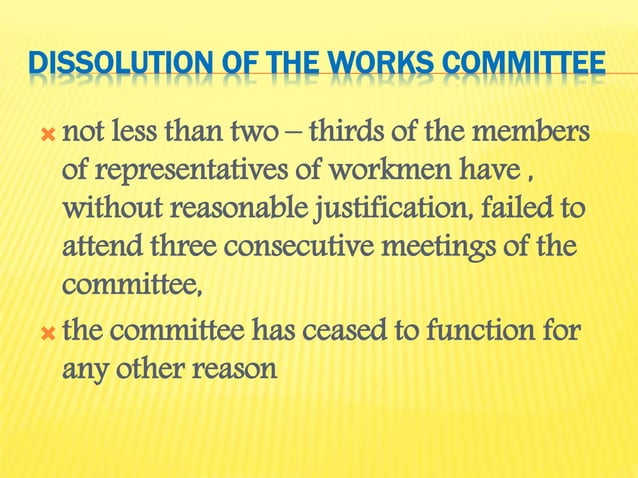 Works committee | PPTX | Business | Business and Finance