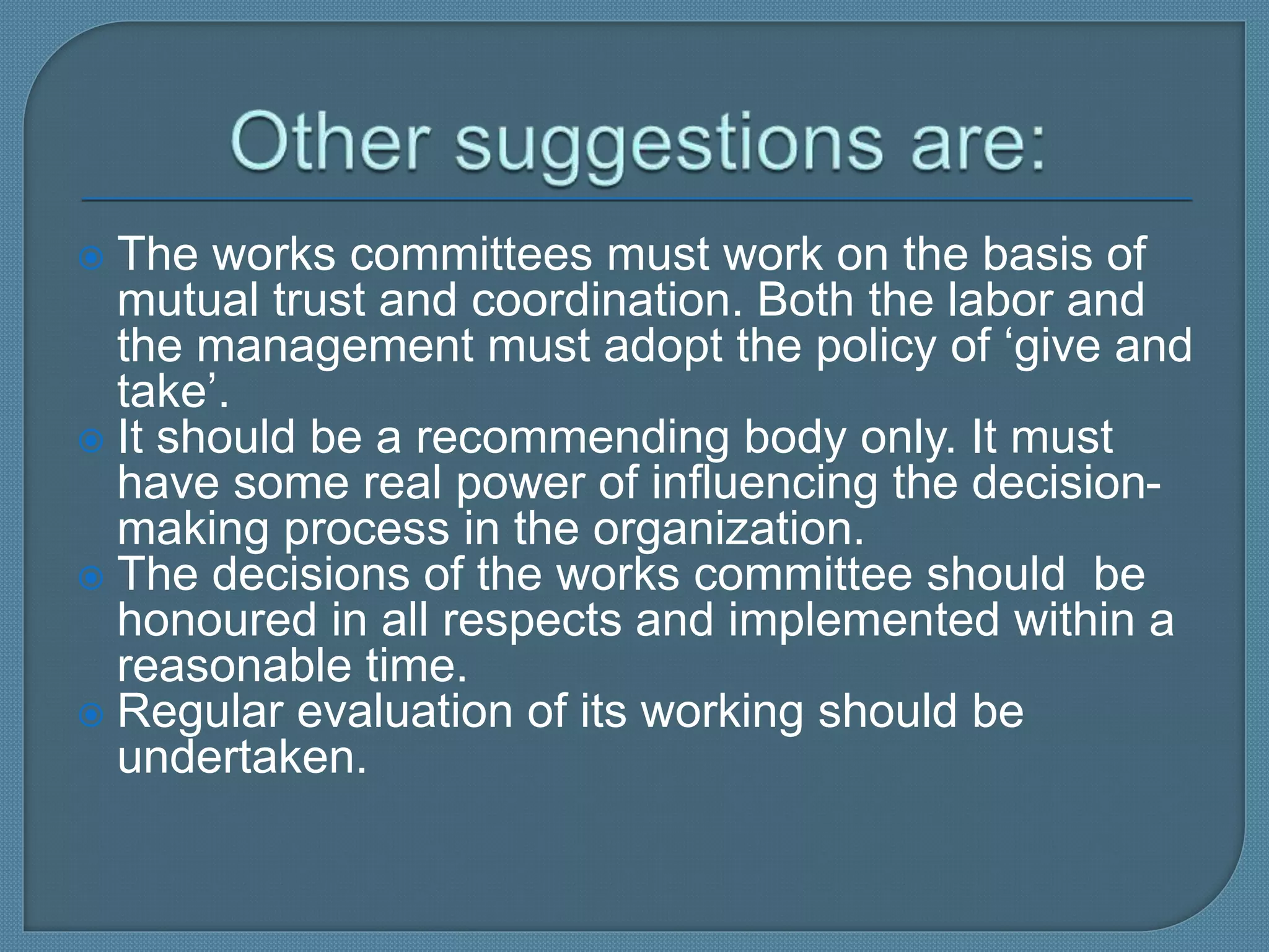 Works committees | PPTX