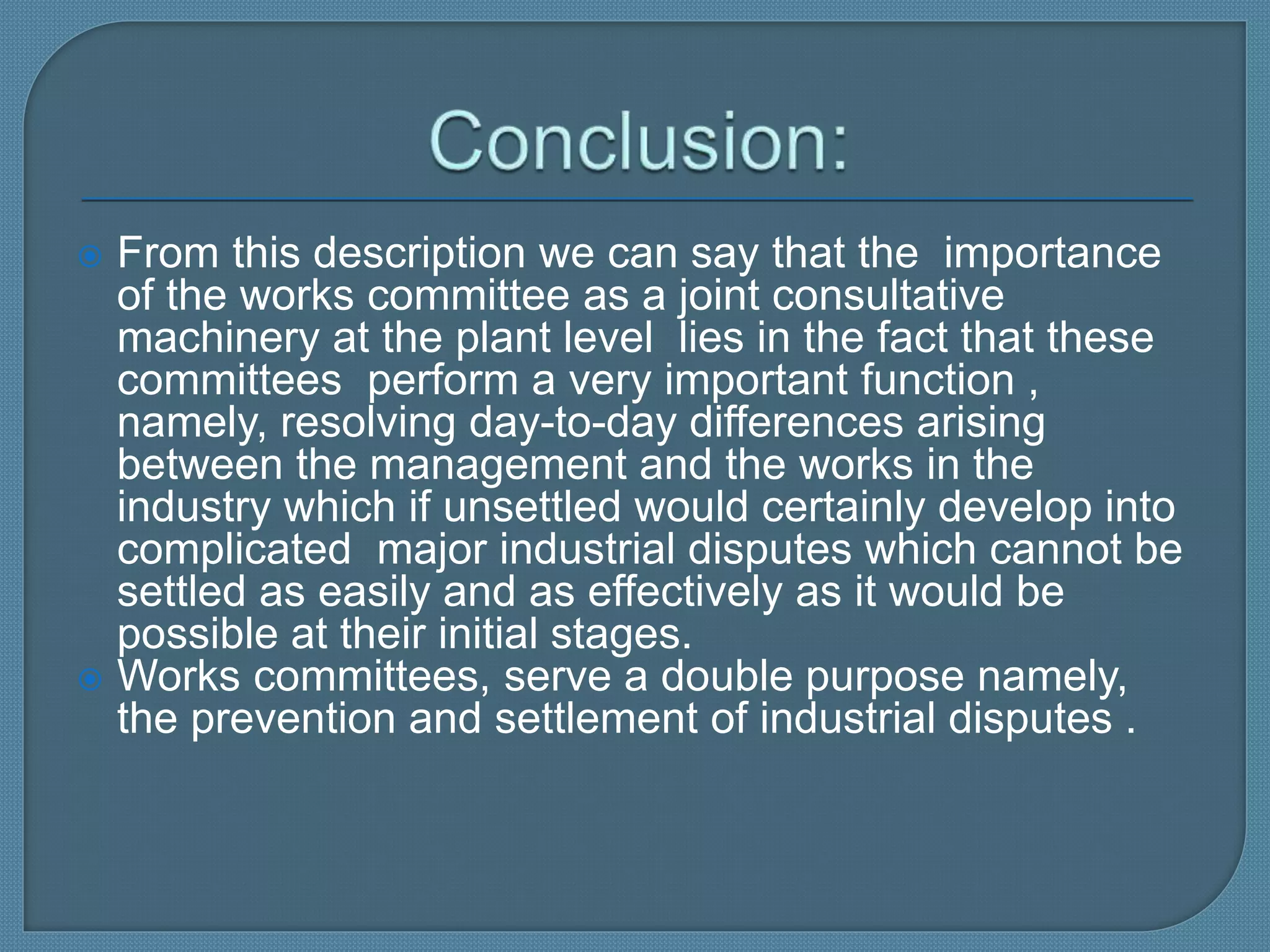 Works committees | PPTX