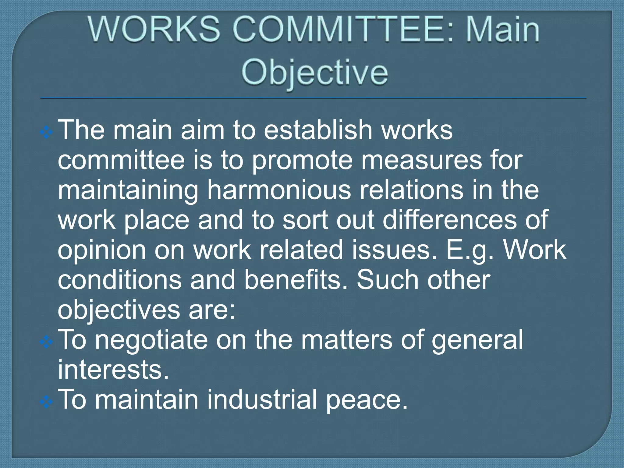 Works committees | PPTX