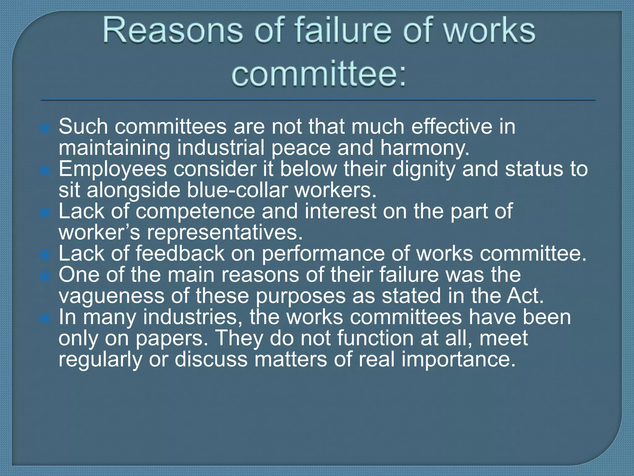 Works committees | PPTX