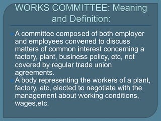 Works committees | PPTX