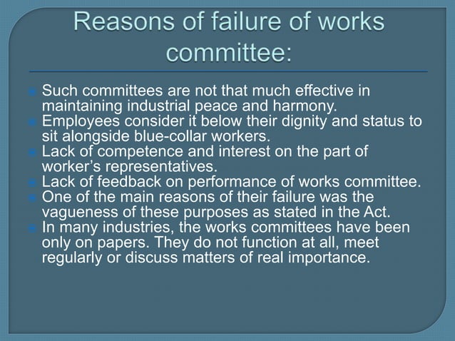 Works committees | PPTX
