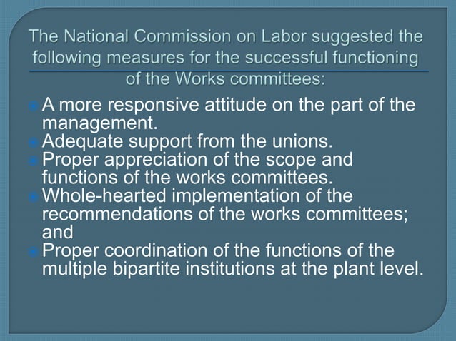 Works committees | PPTX