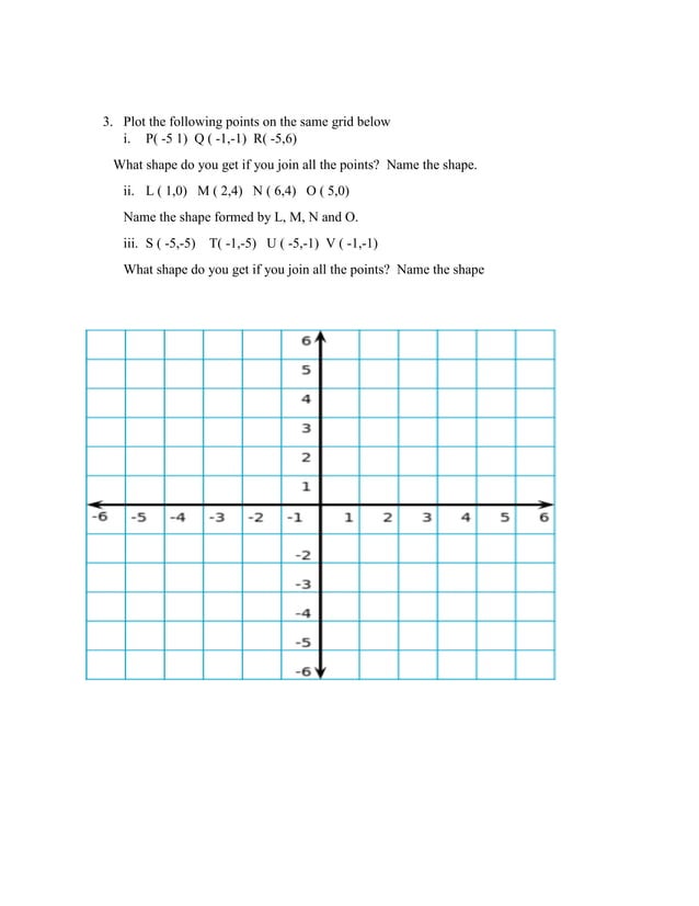 Workseet on coordinate graph .pdf
