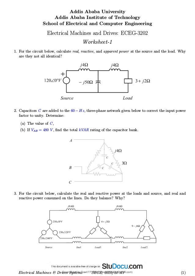Basic Electricity Worksheet Pdf at Dylan Trouton blog