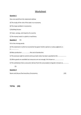 Worksheet | DOCX
