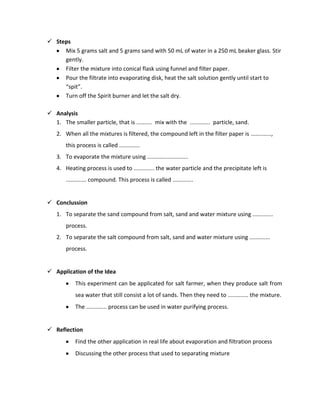 Worksheet Science Process Skill | DOCX