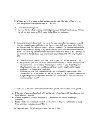 Worksheet | DOCX | Commodities | Economy