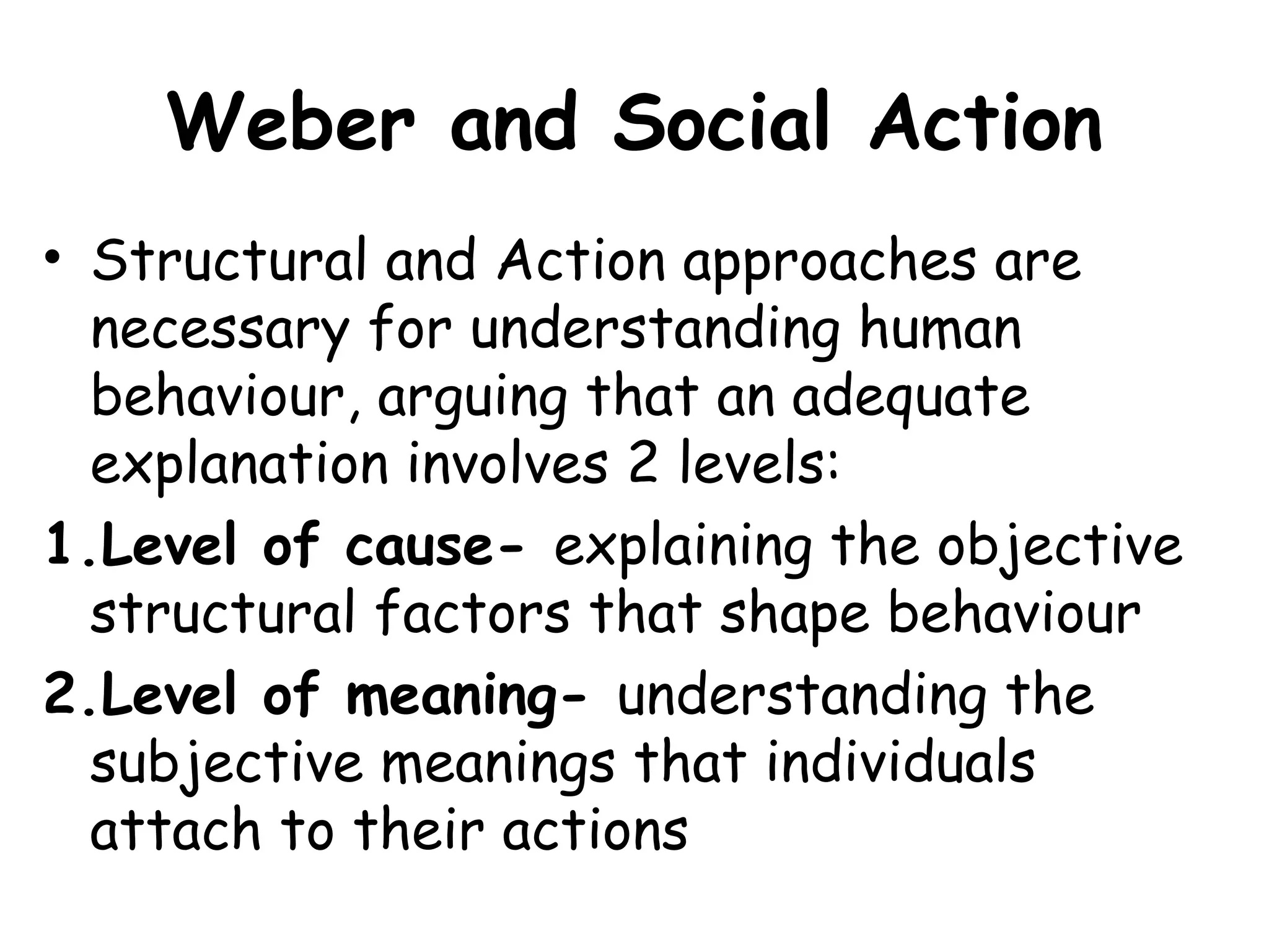 Social Action Theories | PPT