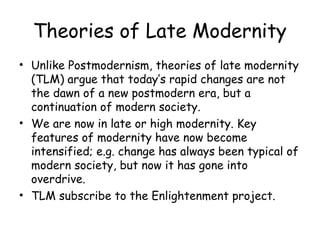Modernism & Post Modernity | PPT