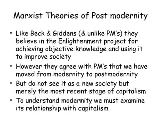 Modernism & Post Modernity | PPT