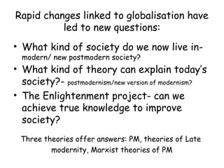 Modernism & Post Modernity | PPT