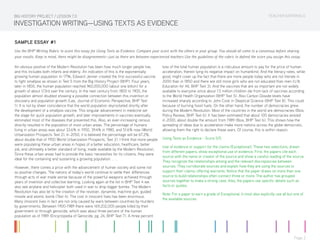 7.0 Investigation Writing - Using Texts as Evidence | PDF