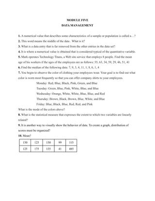 Worksheet | PDF