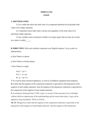 Worksheet | PDF