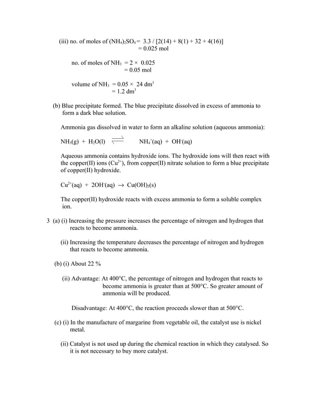 Ammonia worksheet | DOC | Chemistry | Science
