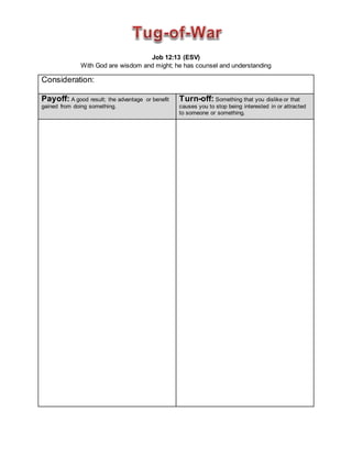 Worksheet Tug-o-War | PDF
