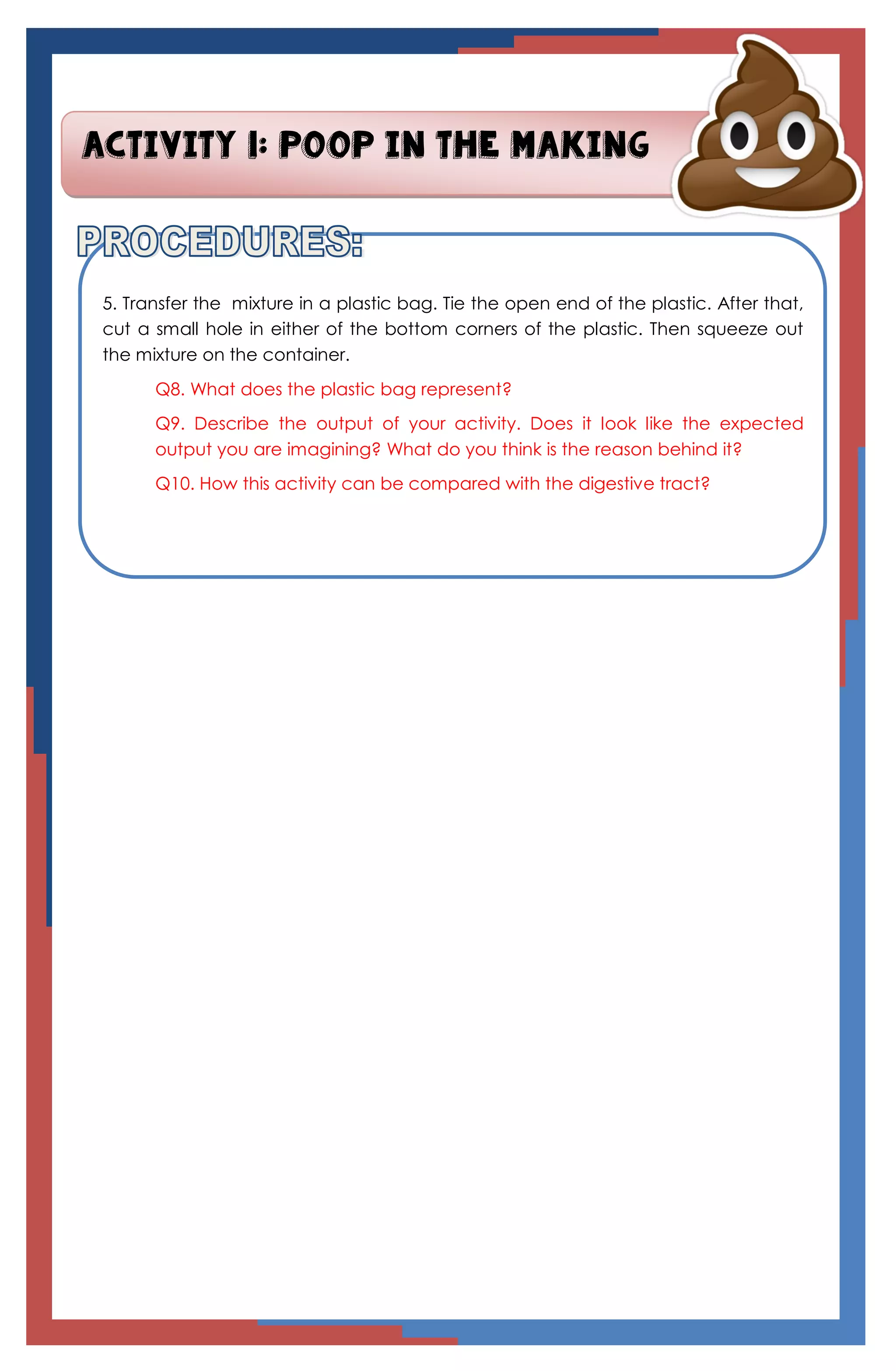 Digestive System Worksheet- Parts and Function, Digestion | PDF