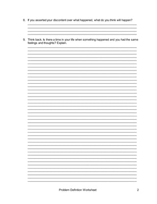 Worksheet problem definition | DOCX