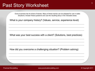 Storytelling for Sales | PPTX