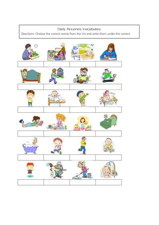 ใบงานวิชาภาษาอังกฤษ DLTV เรื่อง Things to do every day | PDF