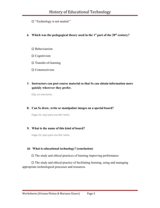 History of Educational Technology | DOC