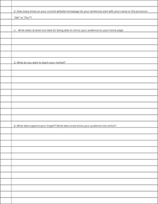 B2B Website Worksheet | PDF