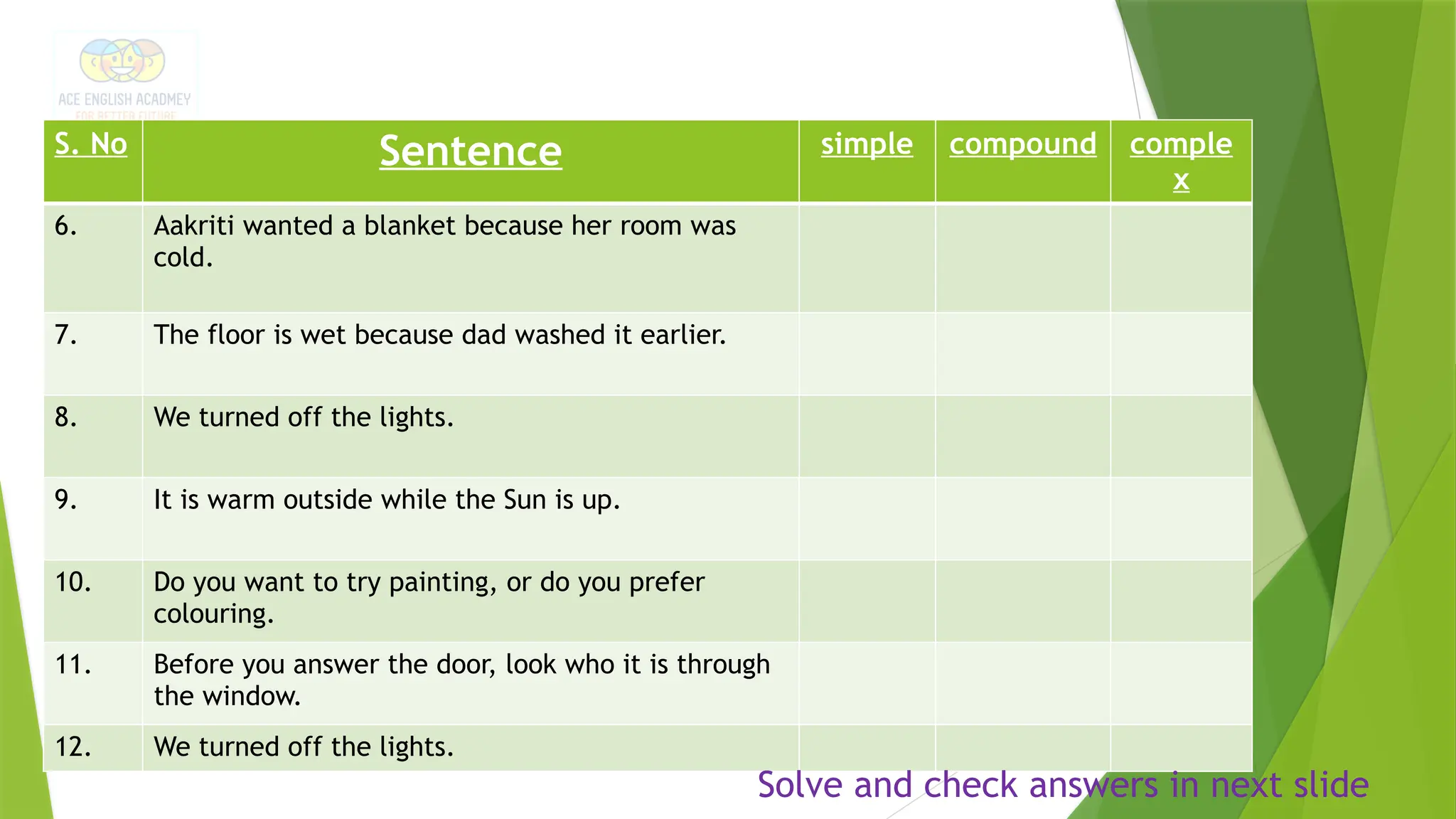 worksheet on subject predicate, types of sentences.pptx