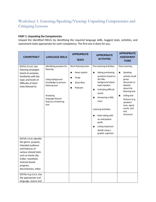 Unpacking Competencies and gCritiquing L | DOCX
