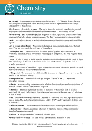 Worksheet11 hl | PDF | Chemistry | Science