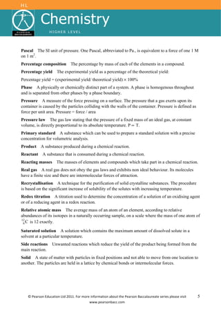 Worksheet11 hl | PDF | Chemistry | Science