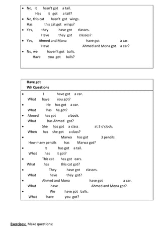 Superland Worksheet: Have got + Verb to Be + Present Simple | PDF