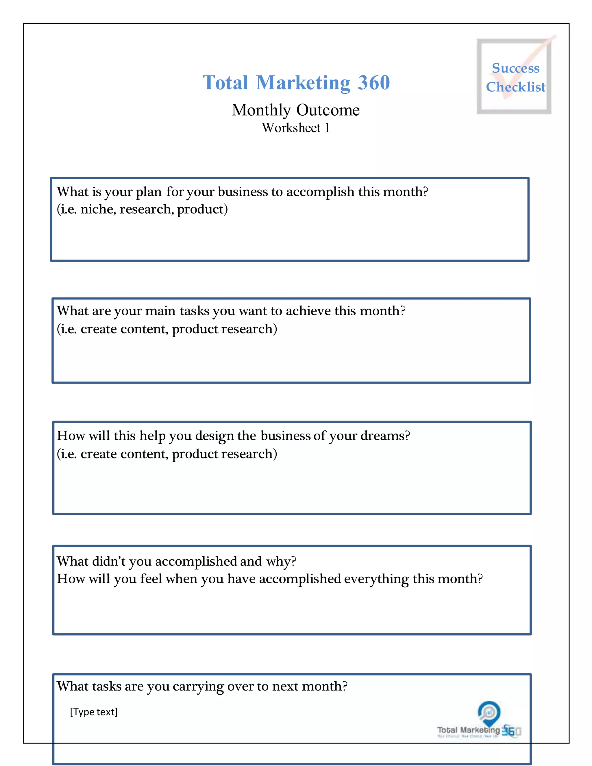 Worksheet 1 monthly | DOCX